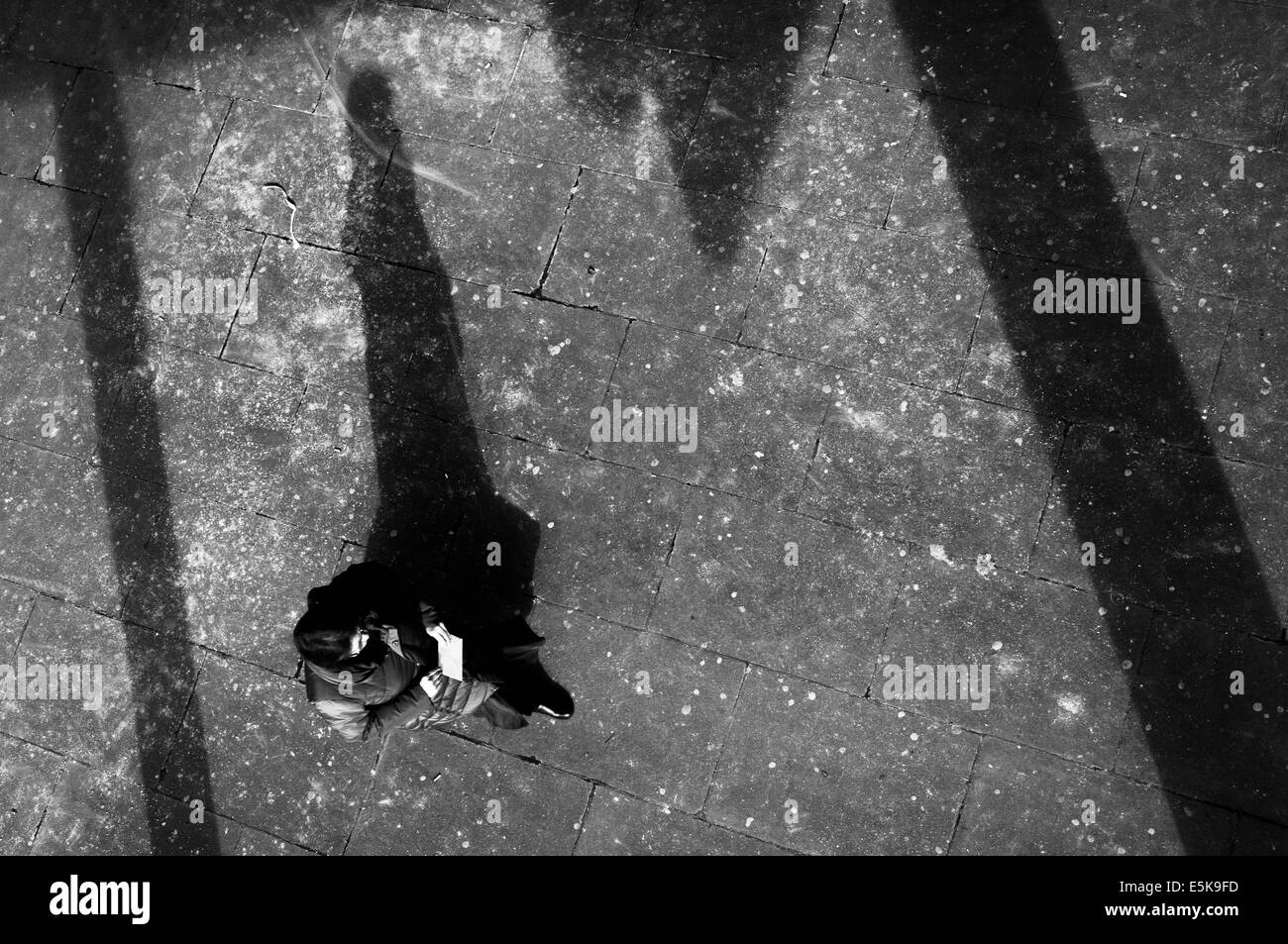 Casting long shadows Black and White Stock Photos & Images - Alamy