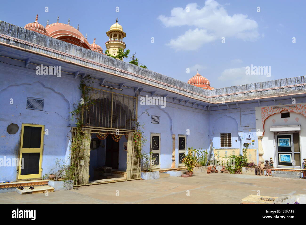 Inside the Krishna Temple in the Pink City, Jaipur Stock Photo - Alamy