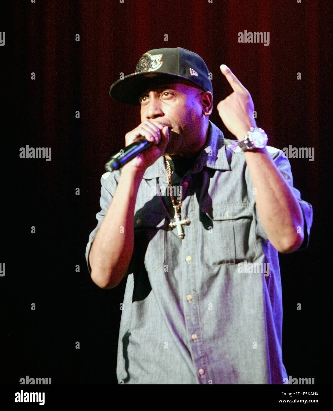 Las Vegas, Nevada, USA. 3rd Aug, 2014. Rapper Rob Base performs during ...