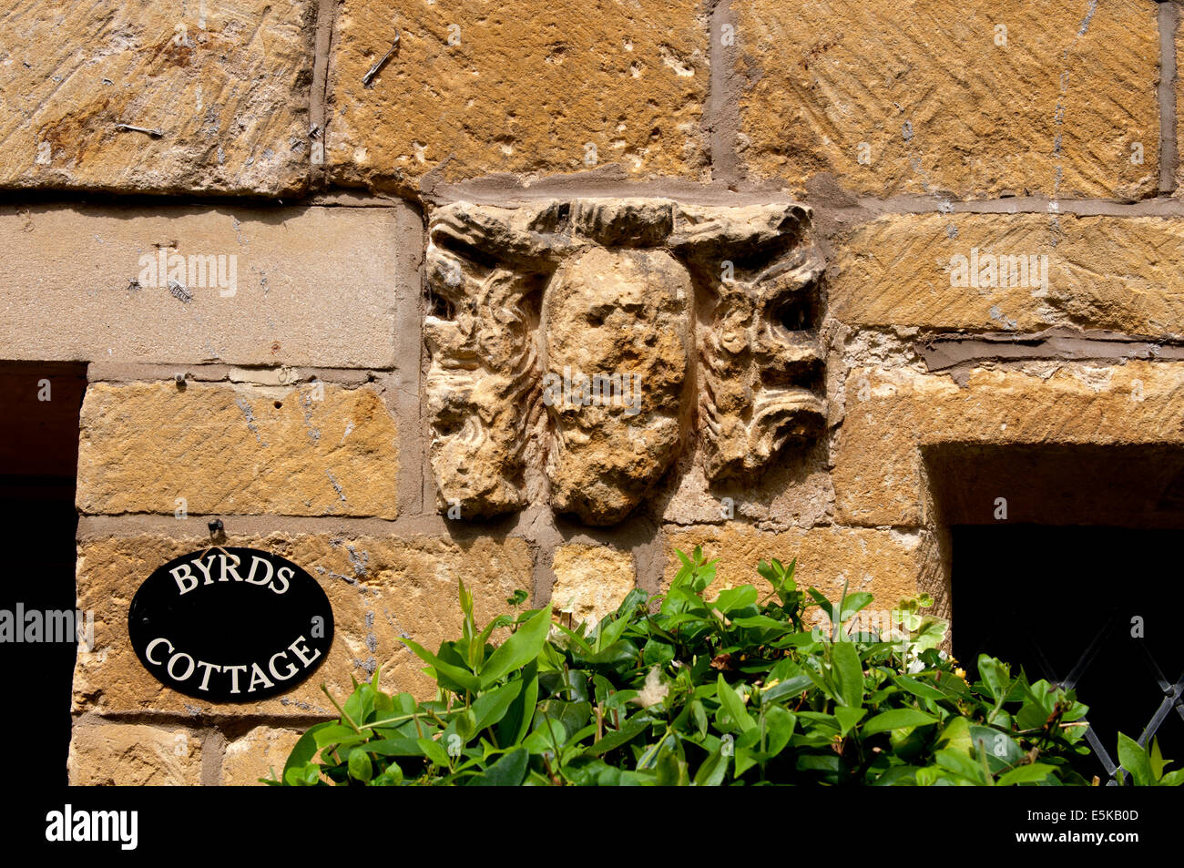 Stonework on cottage, Bretforton, Worcestershire, England, UK Stock ...