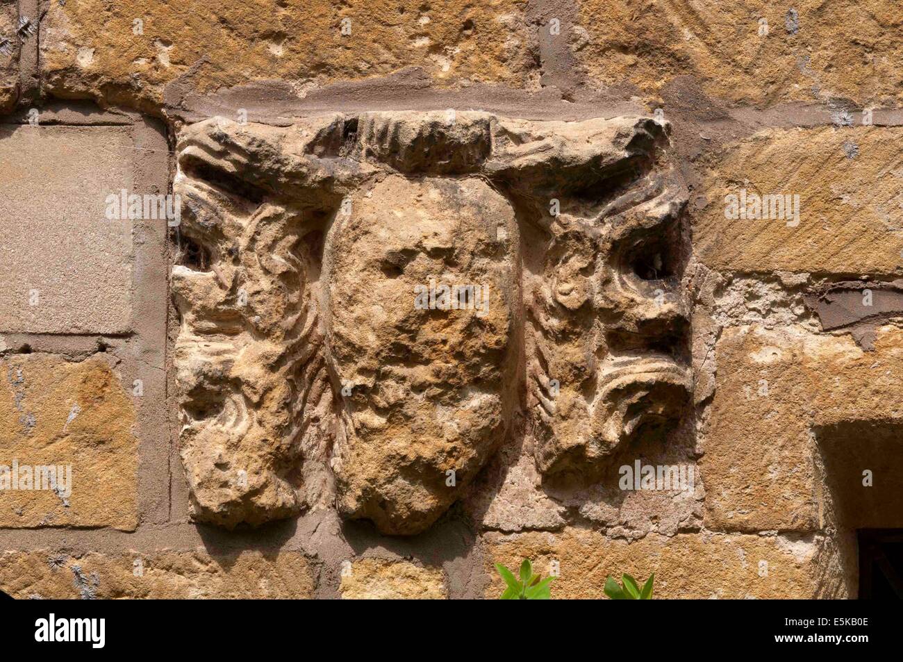 Stonework on cottage, Bretforton, Worcestershire, England, UK Stock ...