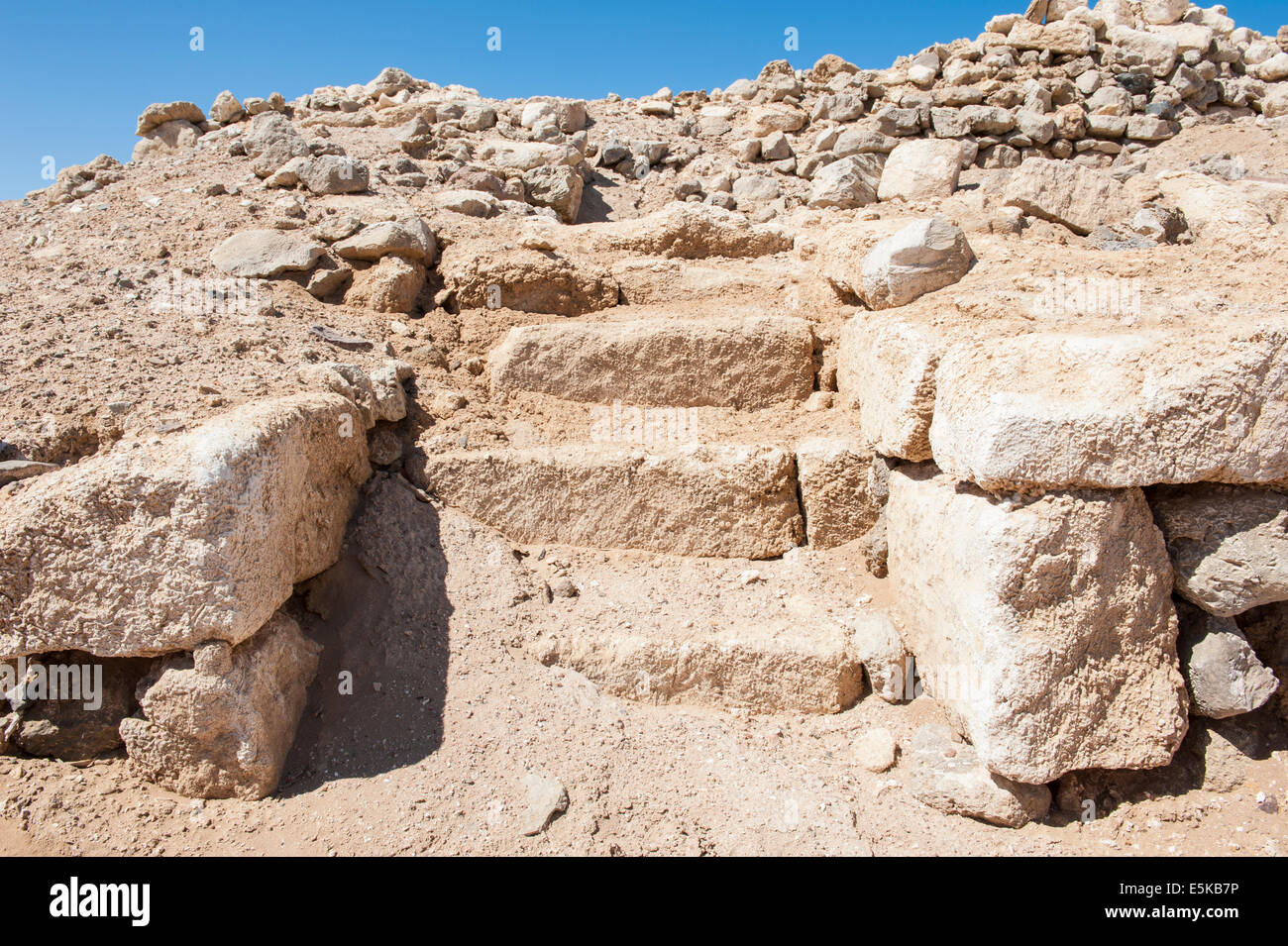 Remains of old abandoned roman fort ruins on Red Sea coastline Stock ...