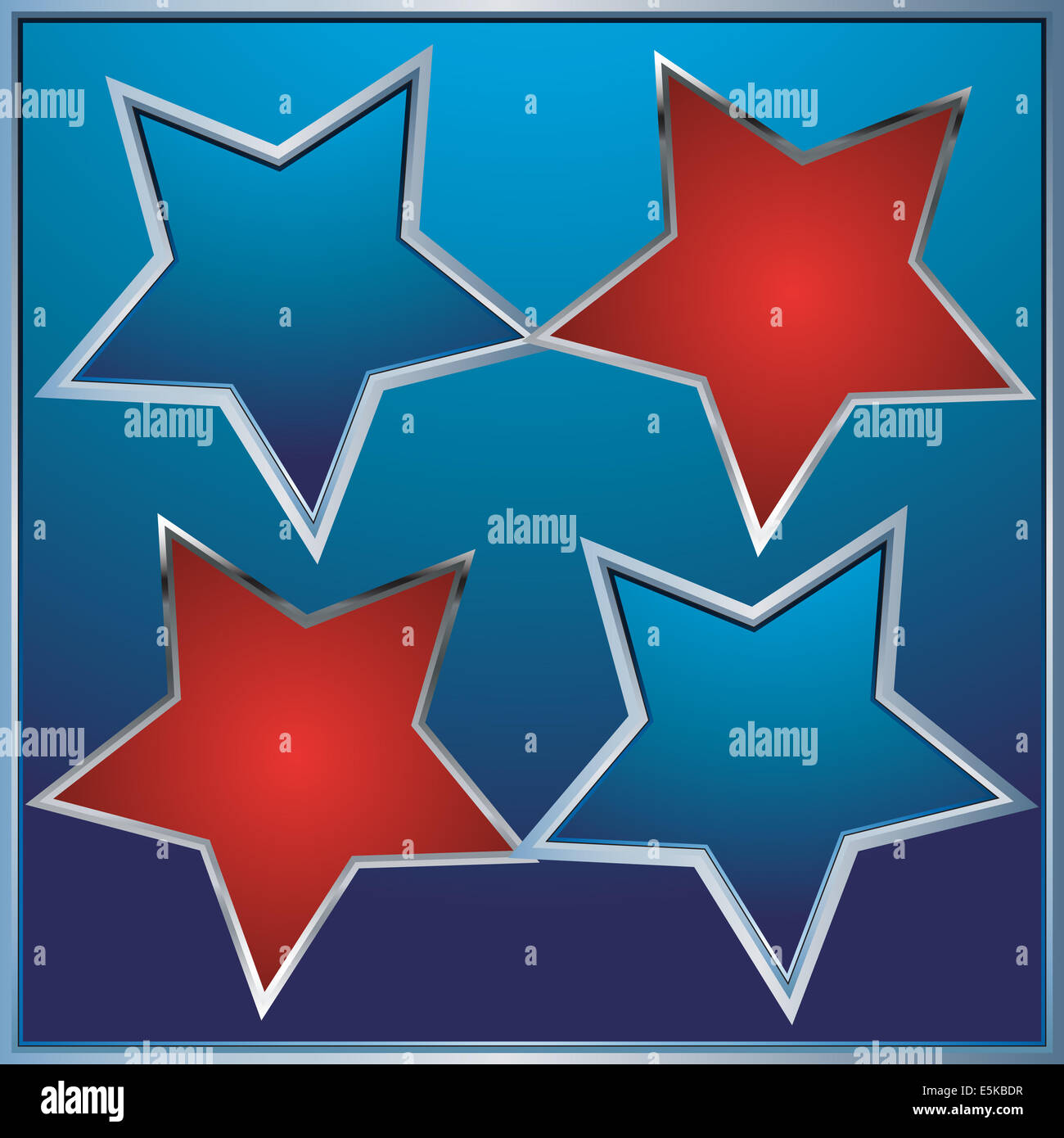 Red and blue star art hi-res stock photography and images - Alamy