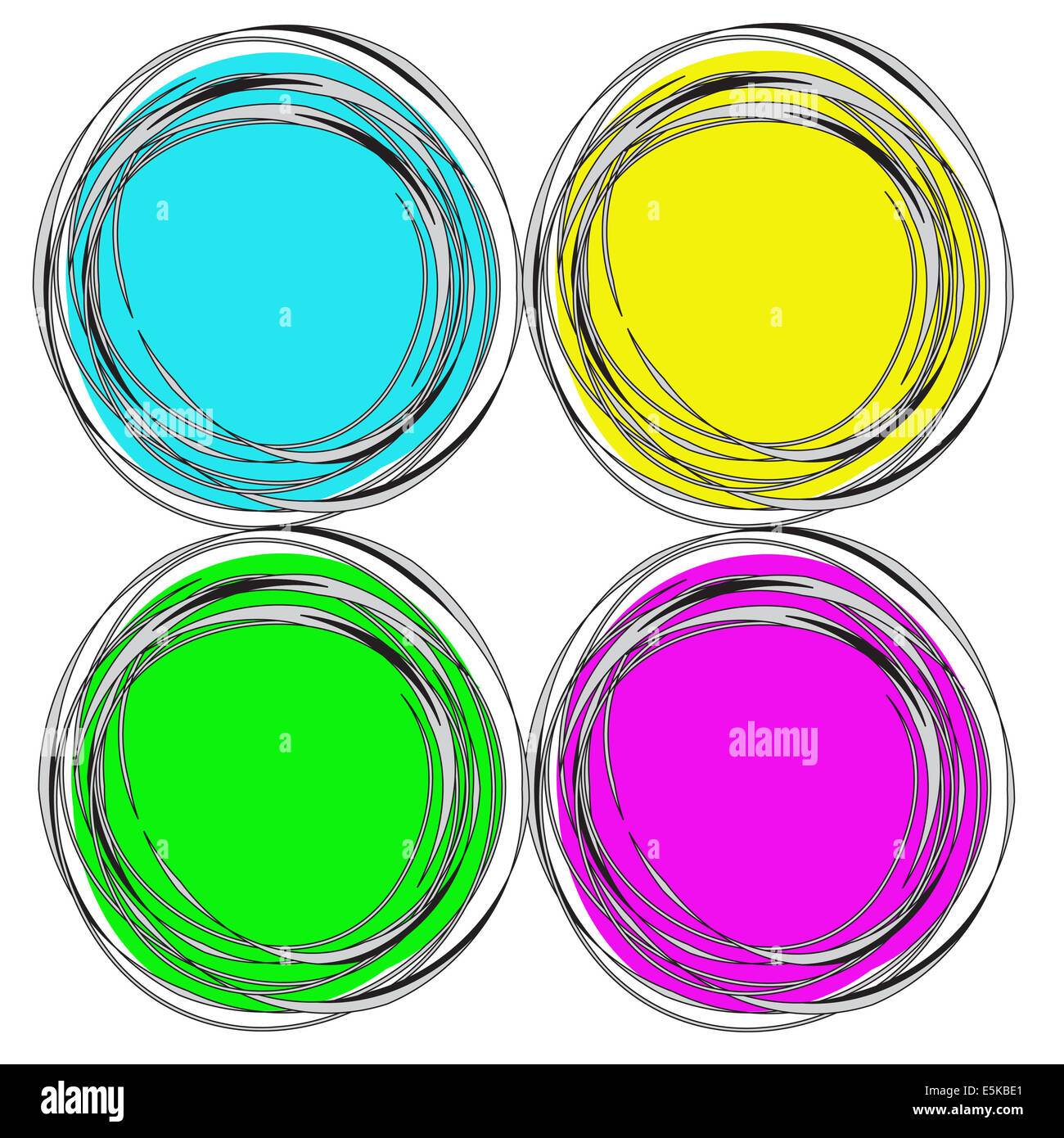 abstract colorful cycle on a white background Stock Photo - Alamy