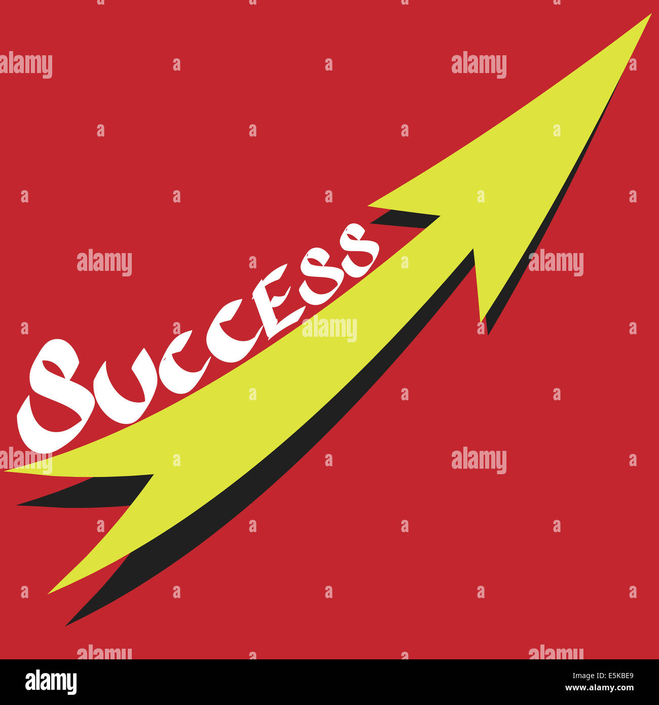 Red white arrow sign word hi-res stock photography and images - Alamy