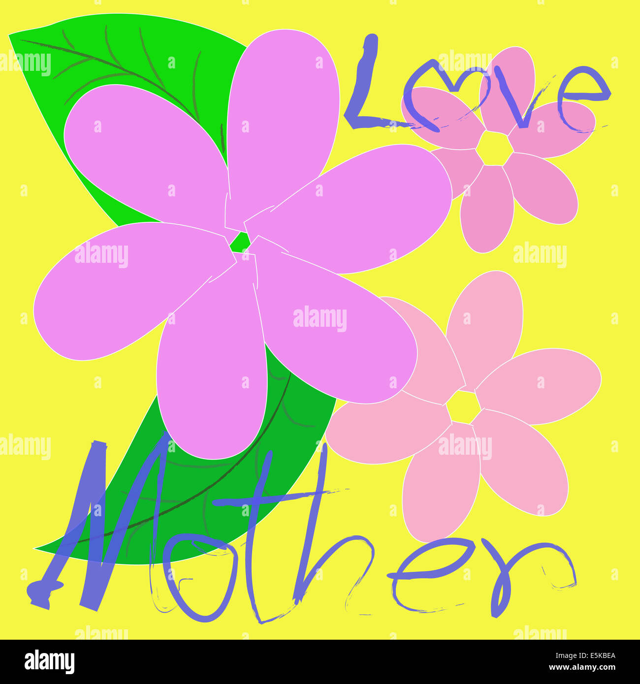 cute greeting card background for Mother's Day Stock Photo - Alamy