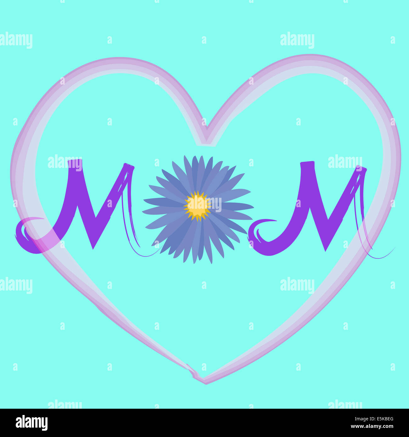 cute greeting card background for Mother's Day Stock Photo - Alamy