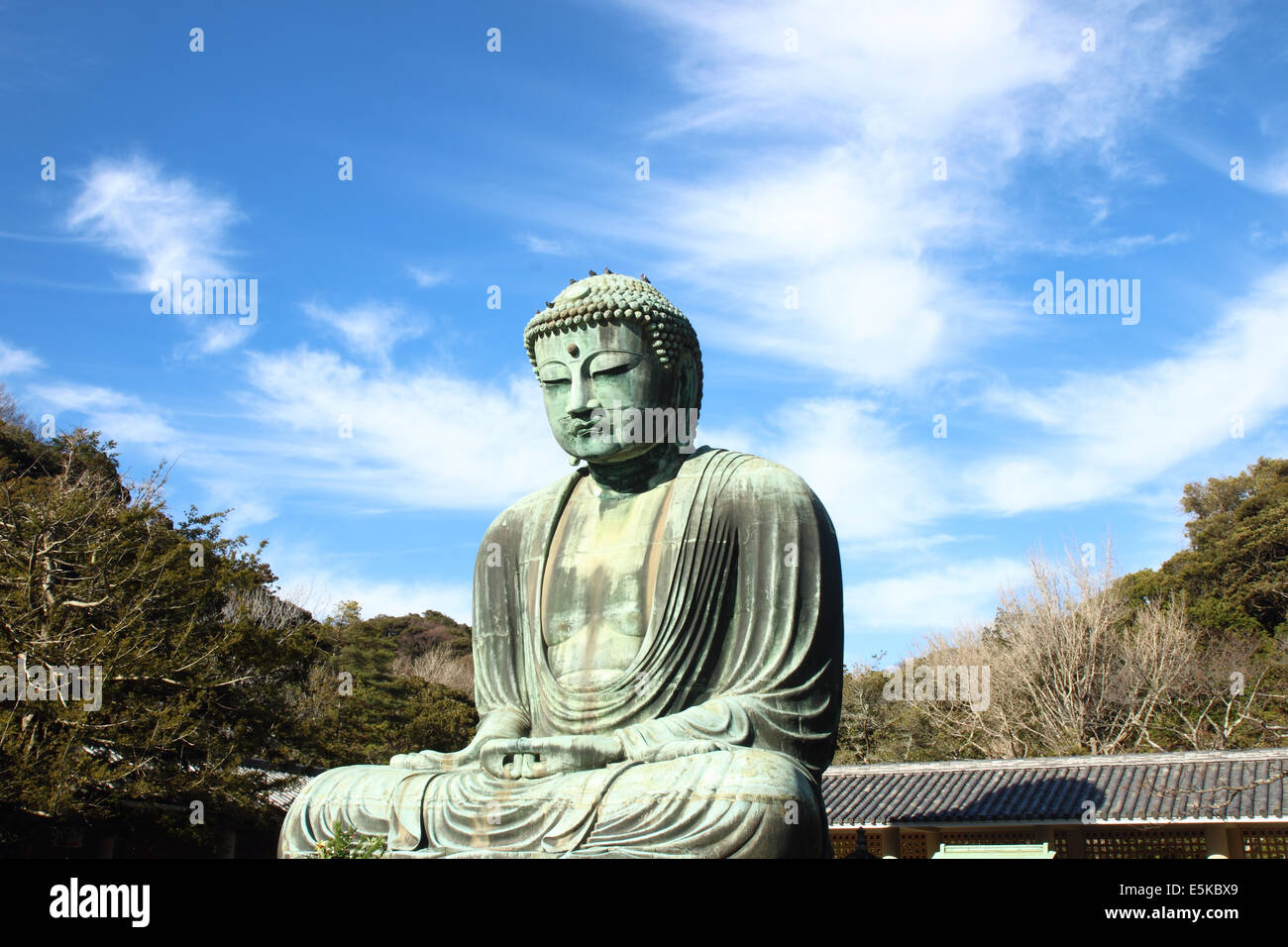 great buddha (Daibutsu) sculpture of Kamakura city.Japan Stock Photo ...
