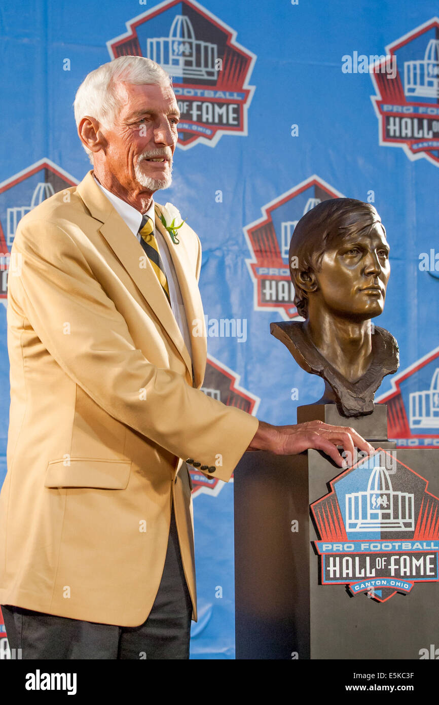 Canton, Ohio, USA. 2nd Aug, 2014. RAY GUY poses for photographers ...