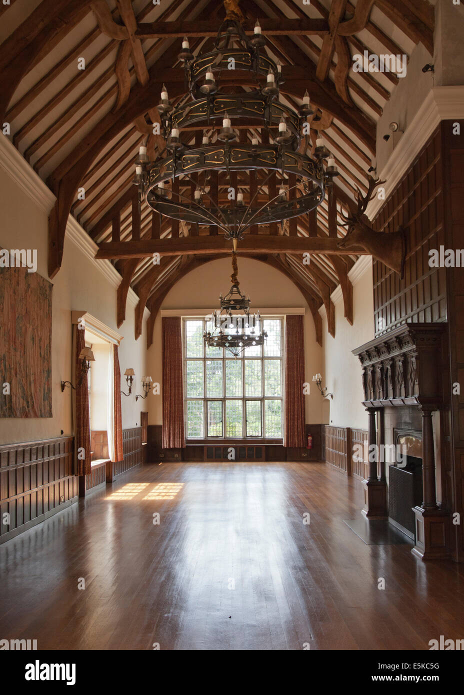 The Long Gallery at Layer Marney Tower Stock Photo - Alamy