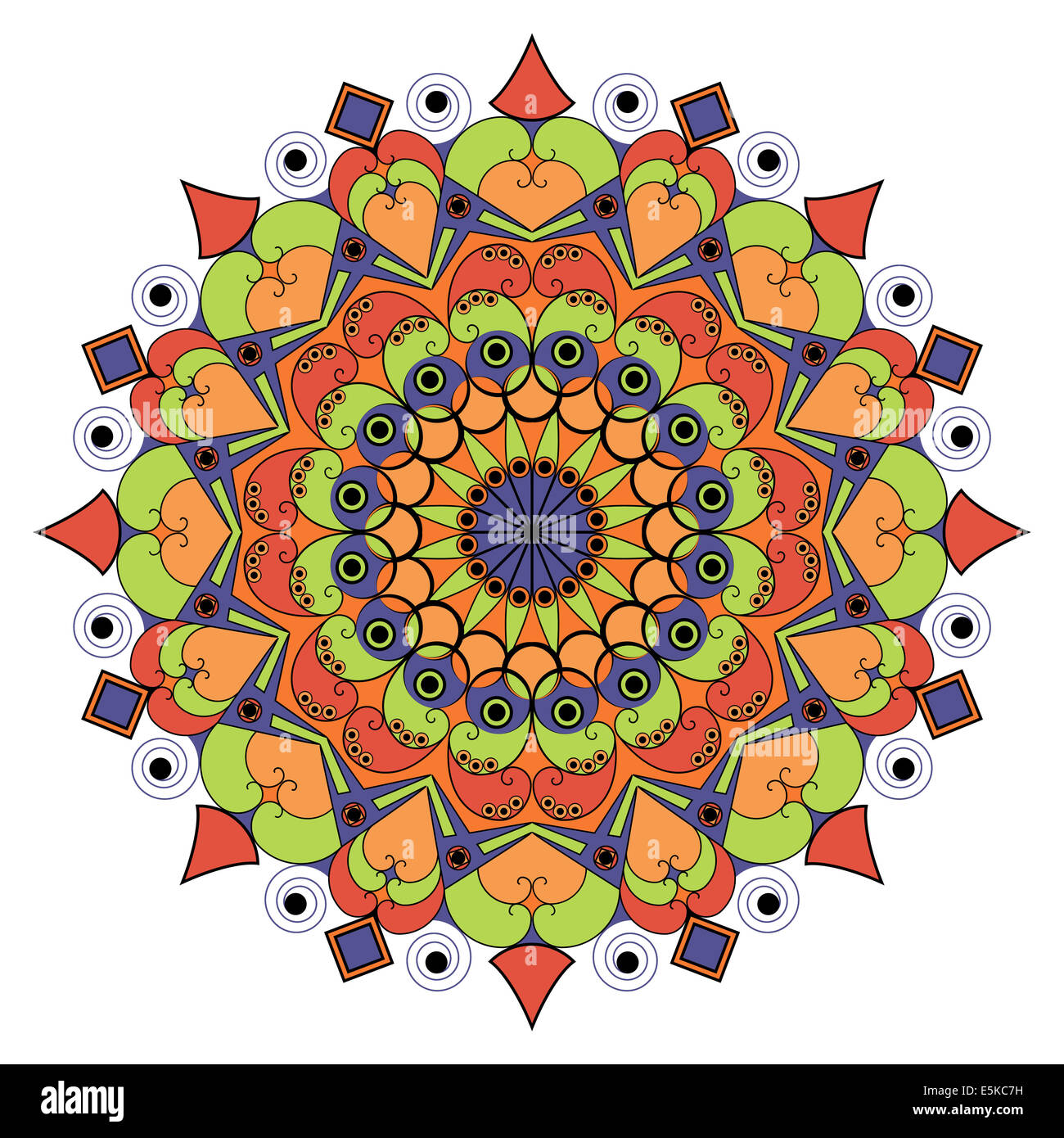Red persian pattern Cut Out Stock Images & Pictures - Alamy