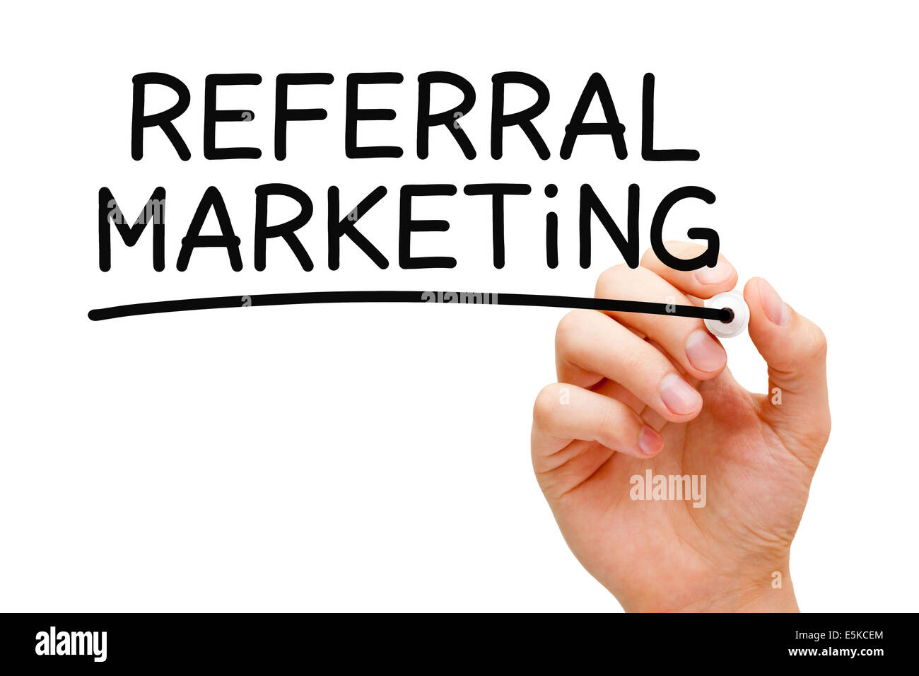 Business concept text referral Cut Out Stock Images & Pictures - Alamy