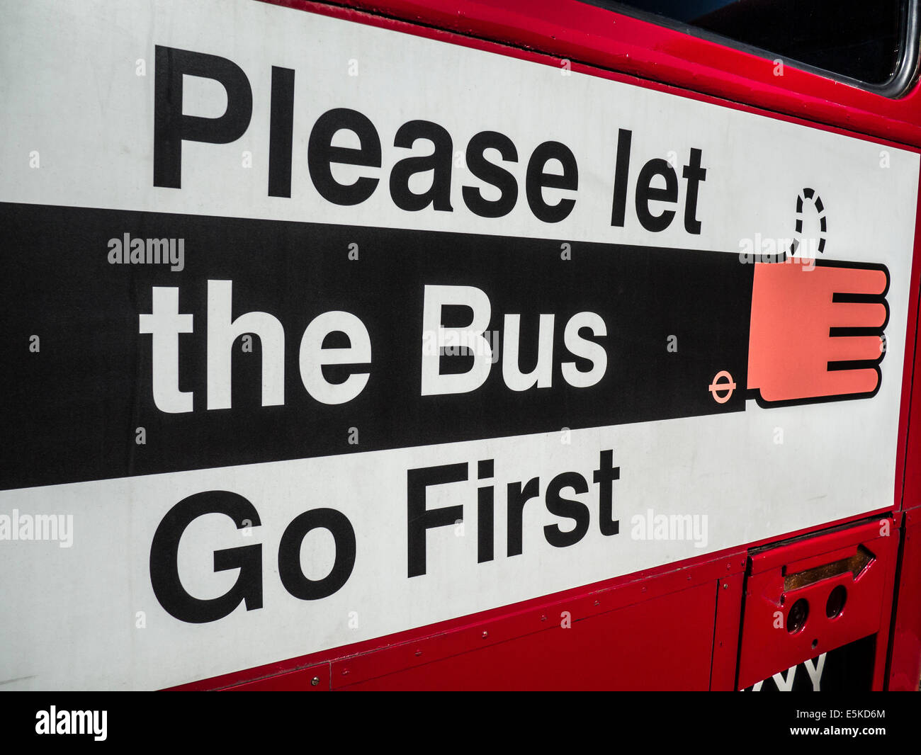 RouteMaster Bus Sign, taken at the London Transport Museum Depot Stock ...