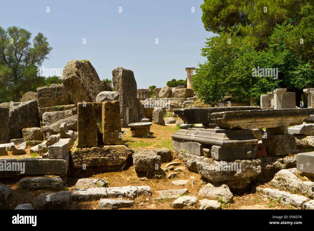 Olympia Greece site of the ancient Olympic Games Stock Photo - Alamy