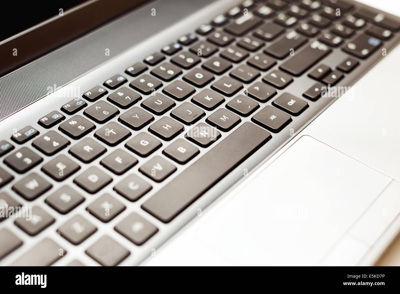 Laptop keyboard close-up Stock Photo - Alamy