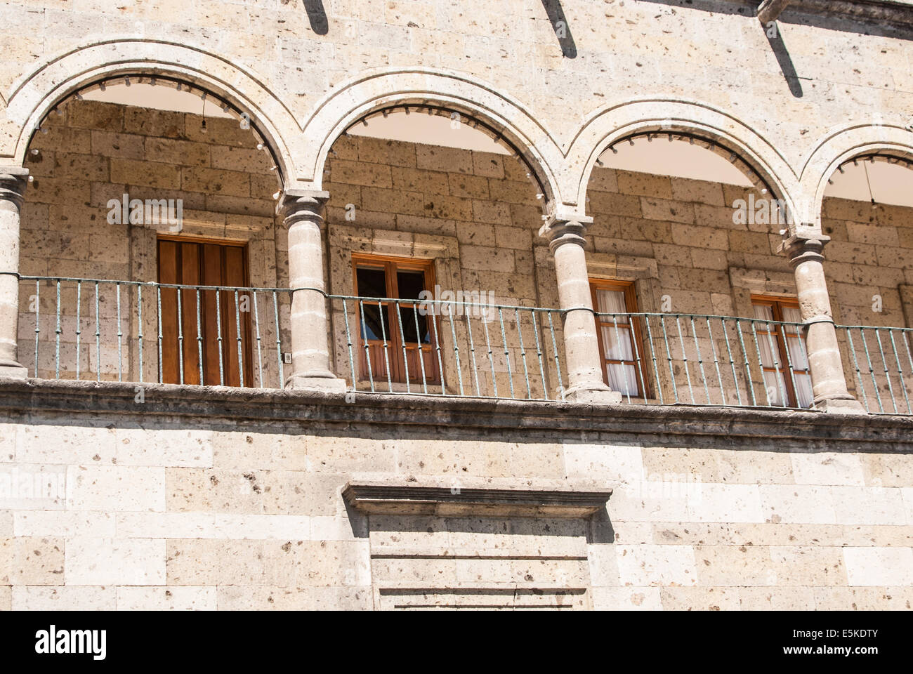 Colonial style arch of Spanish architecture Guadalajara, Mexico Stock ...