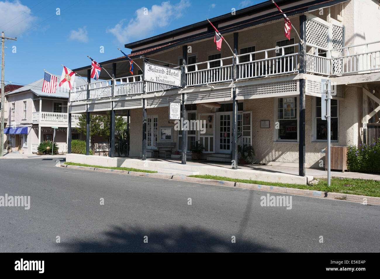 Architecture Lifestyle and City Streets of Cedar Key, Florida USA Stock ...