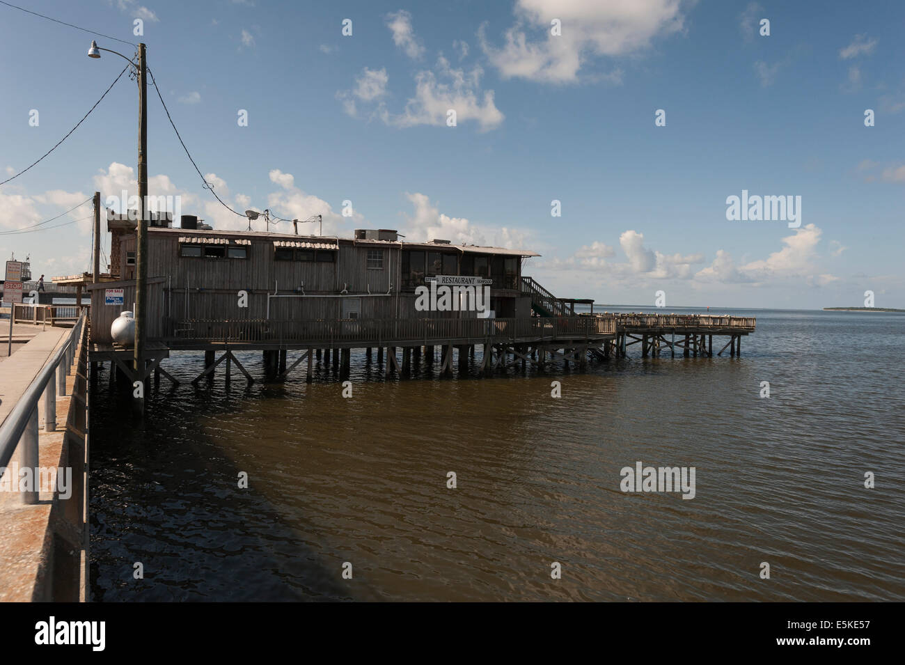 Cedar Keyside Diner on Dock Street Cedar Key, Florida USA Stock Photo ...