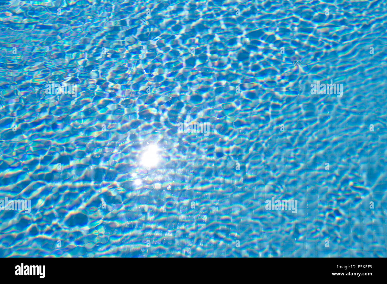 Water on a tiled swimming pool background Stock Photo - Alamy
