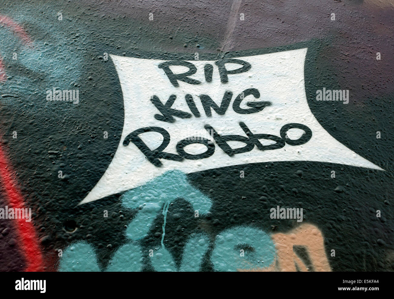 London, UK. 03rd Aug, 2014. Graffiti artist Banksy's arch rival King ...