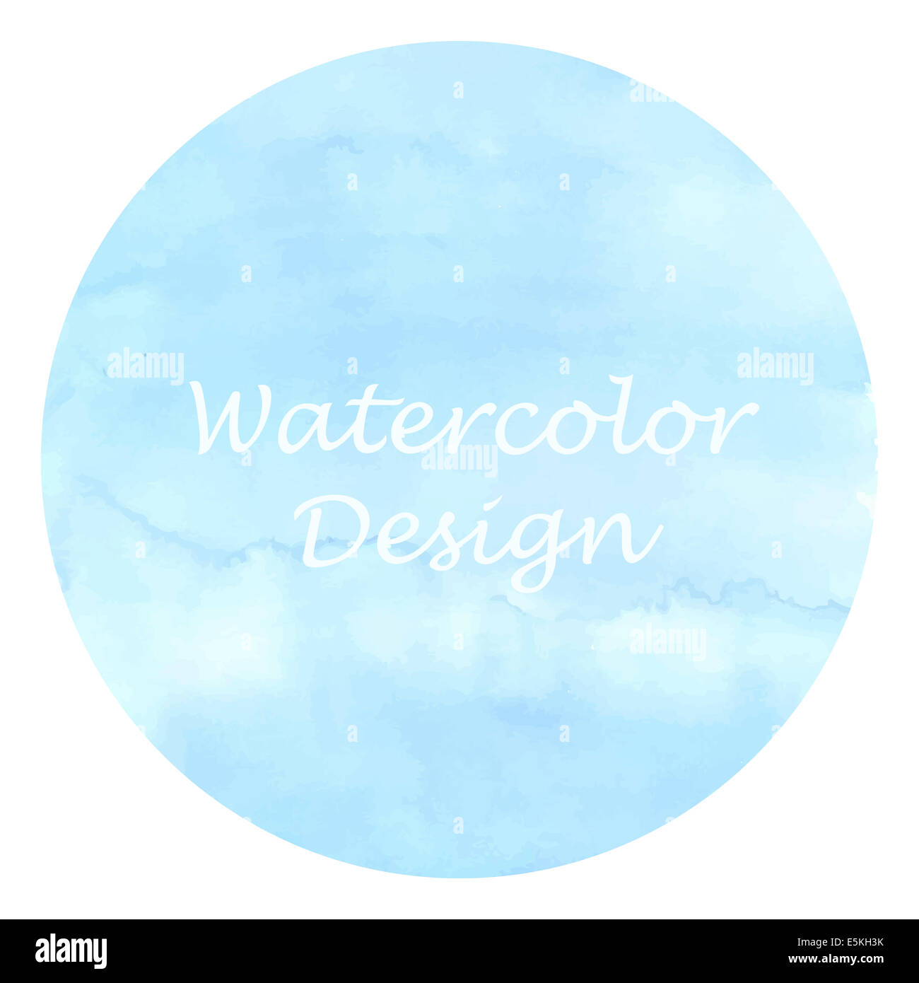 Blue watercolour wave background Cut Out Stock Images & Pictures - Alamy