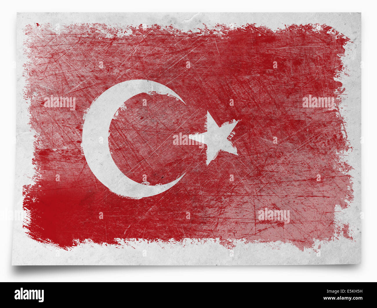 Turkish national flag Stock Photo - Alamy