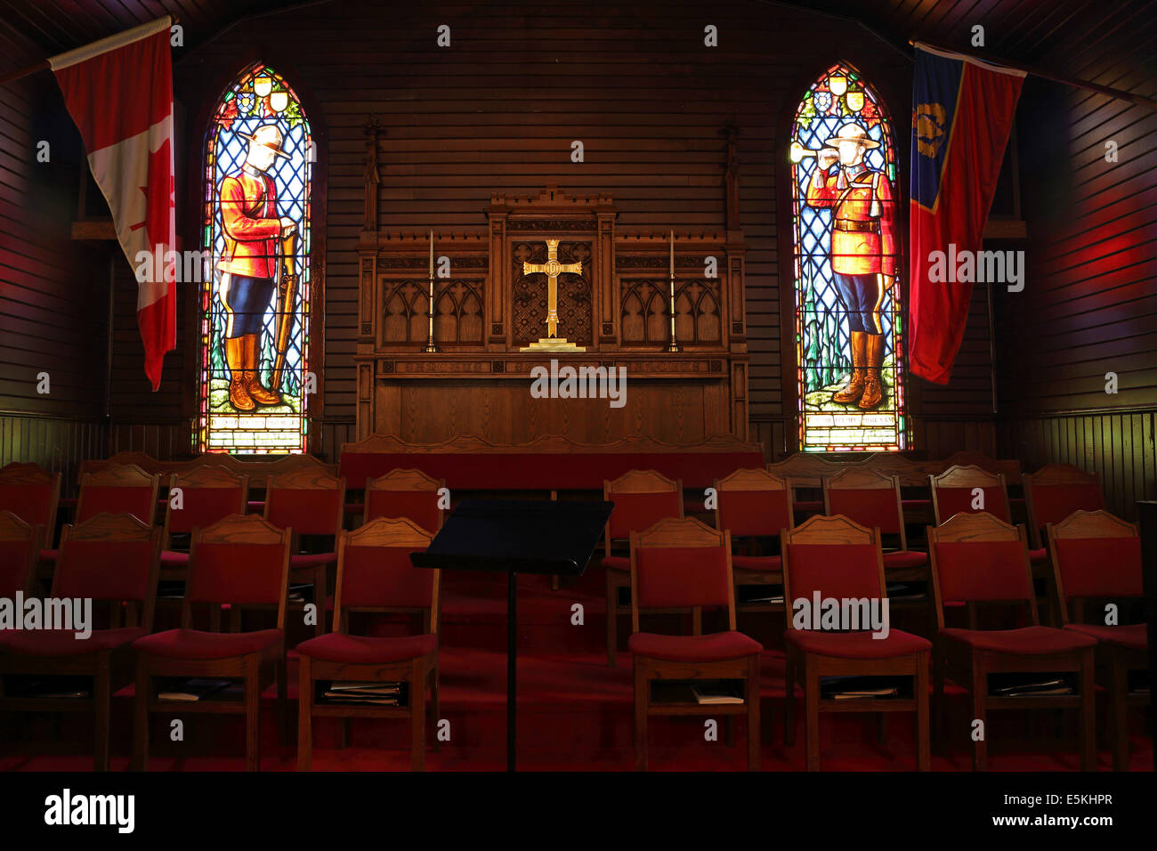 The chapel at the Royal Canadian Mounted Police (RCMP) Depot in Regina ...