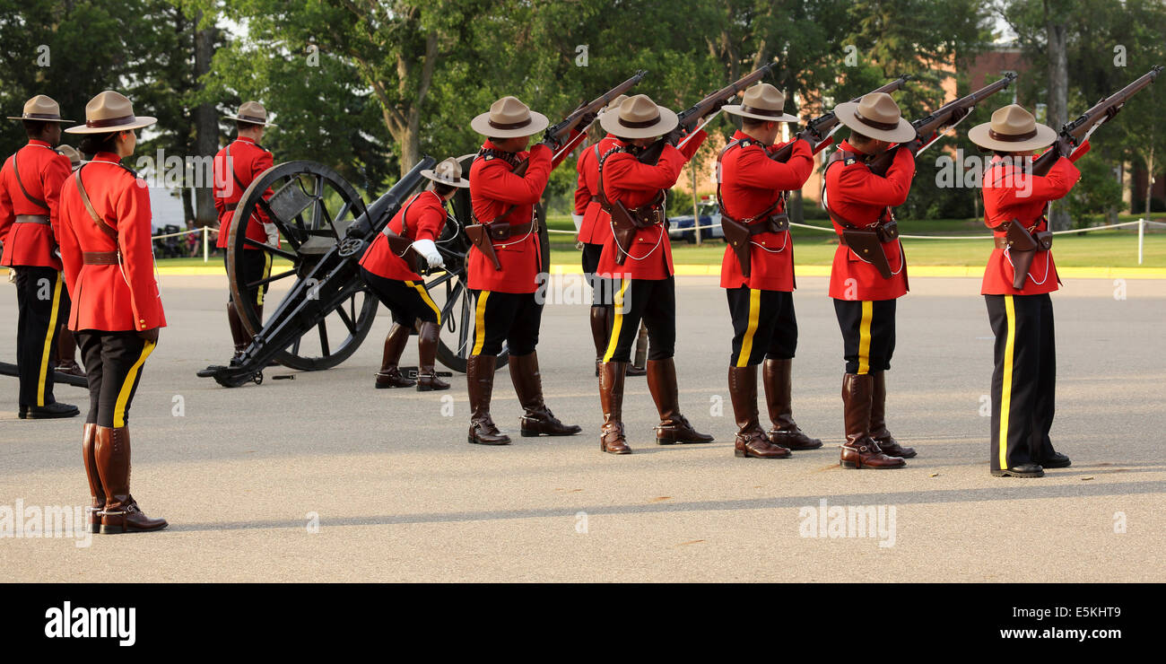 The Sunset Retreat Ceremony at the Royal Canadian Mounted Police (RCMP ...
