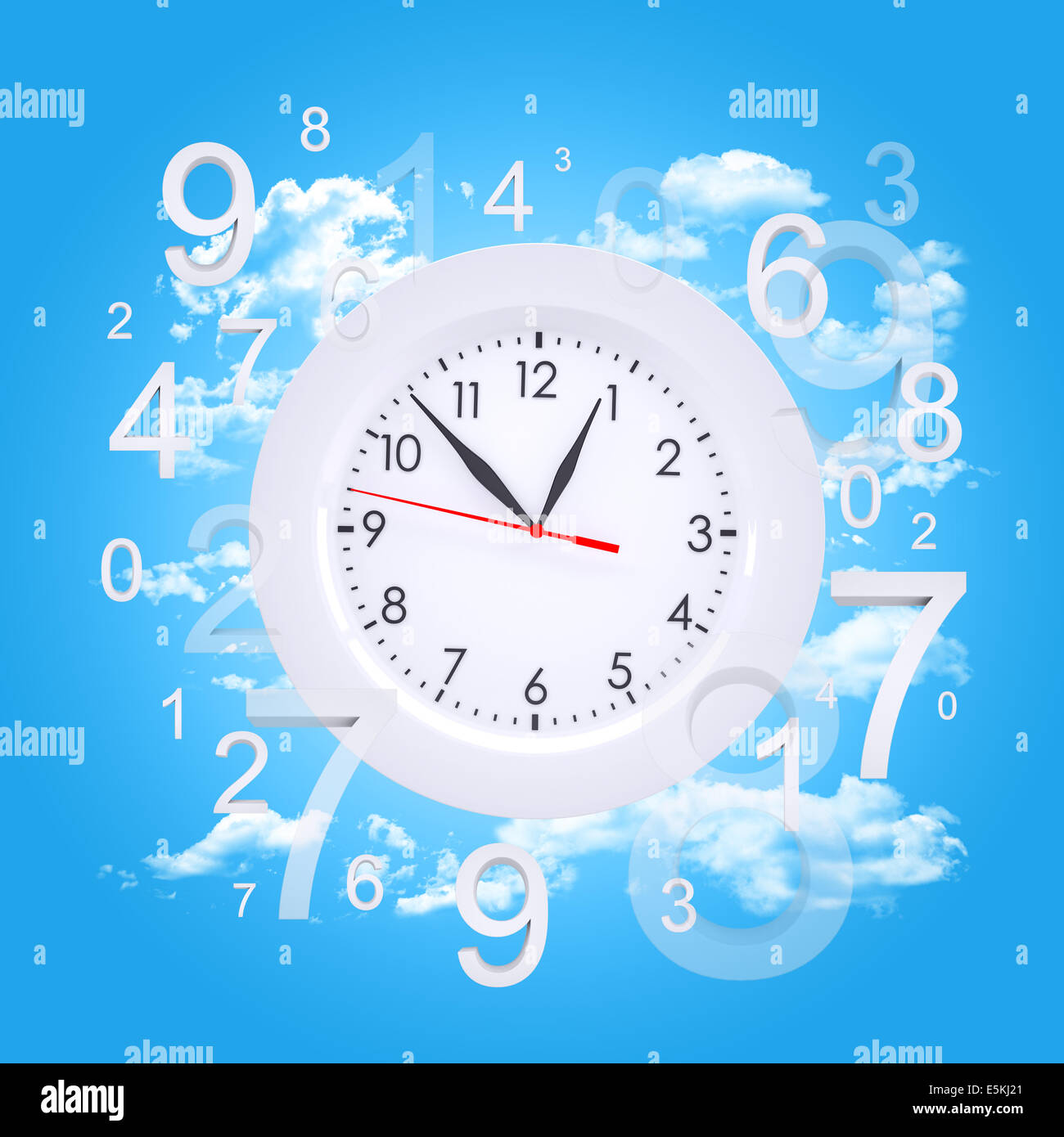 Clock face with figures Stock Photo - Alamy