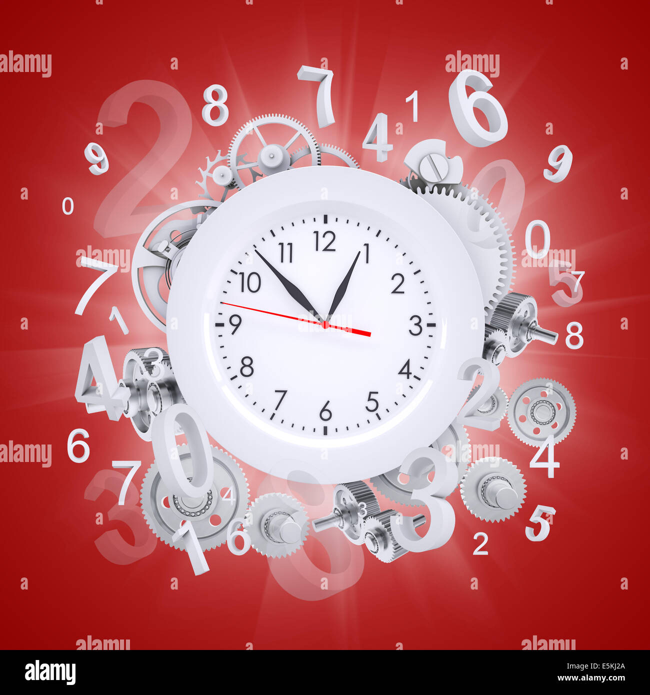 Mechanical figures circle clock hi-res stock photography and images - Alamy