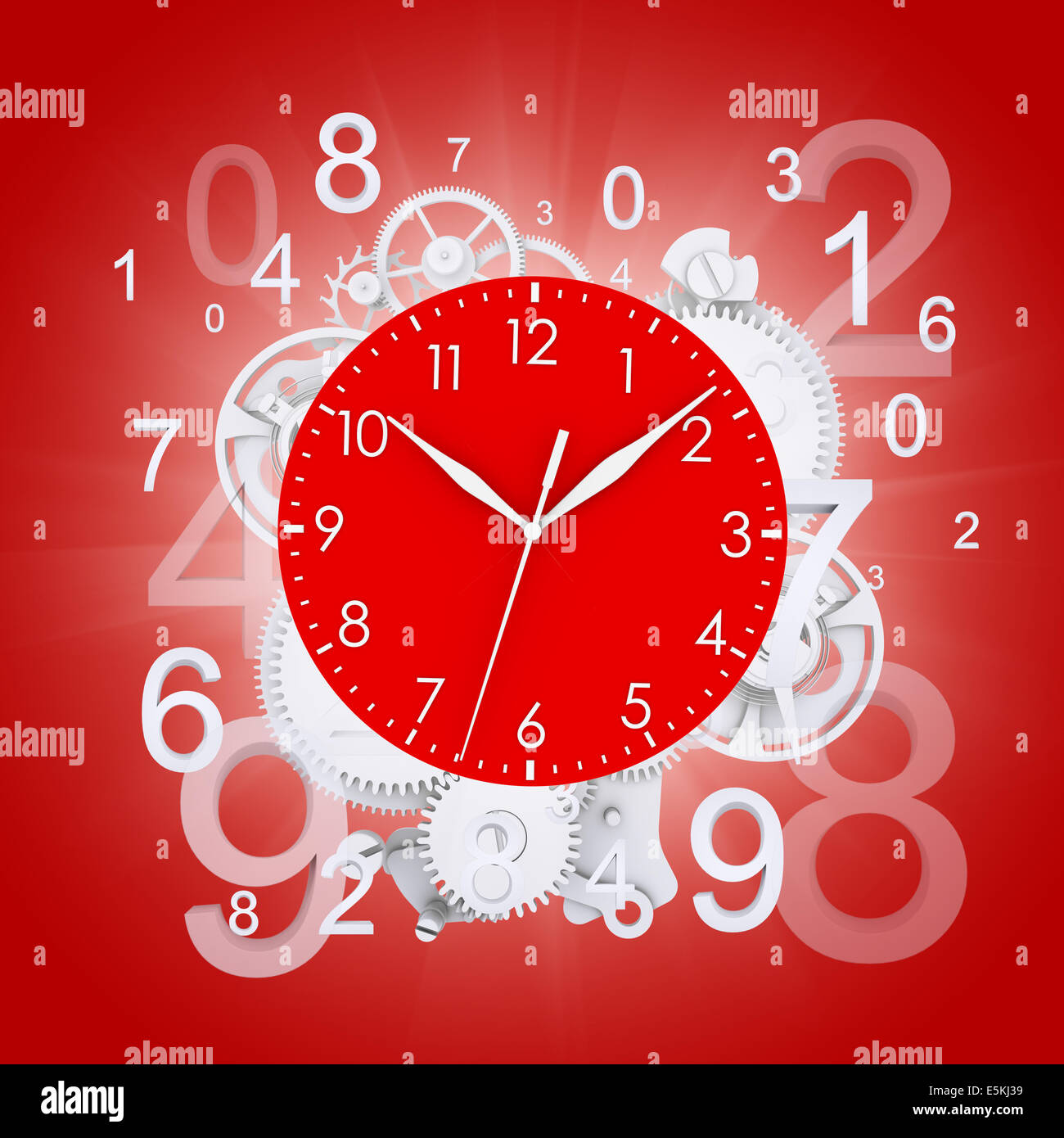 Clock face with figures Stock Photo - Alamy