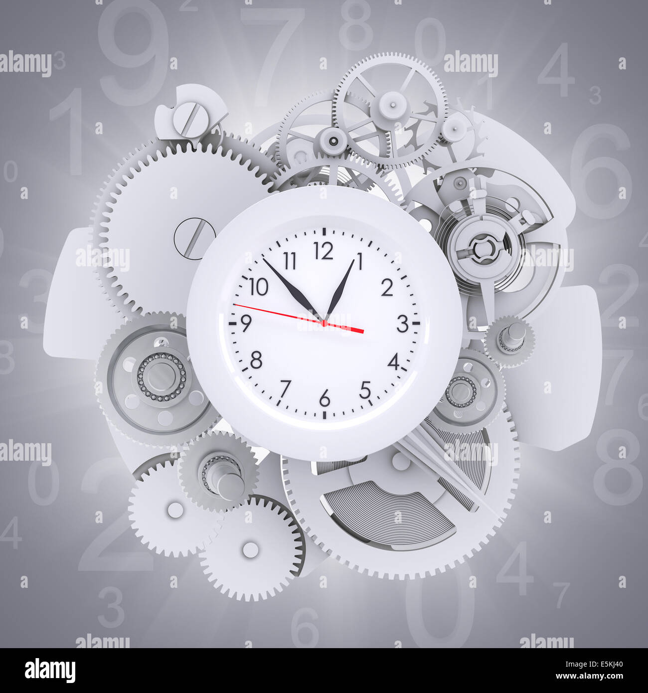 Mechanical figures circle clock hi-res stock photography and images - Alamy