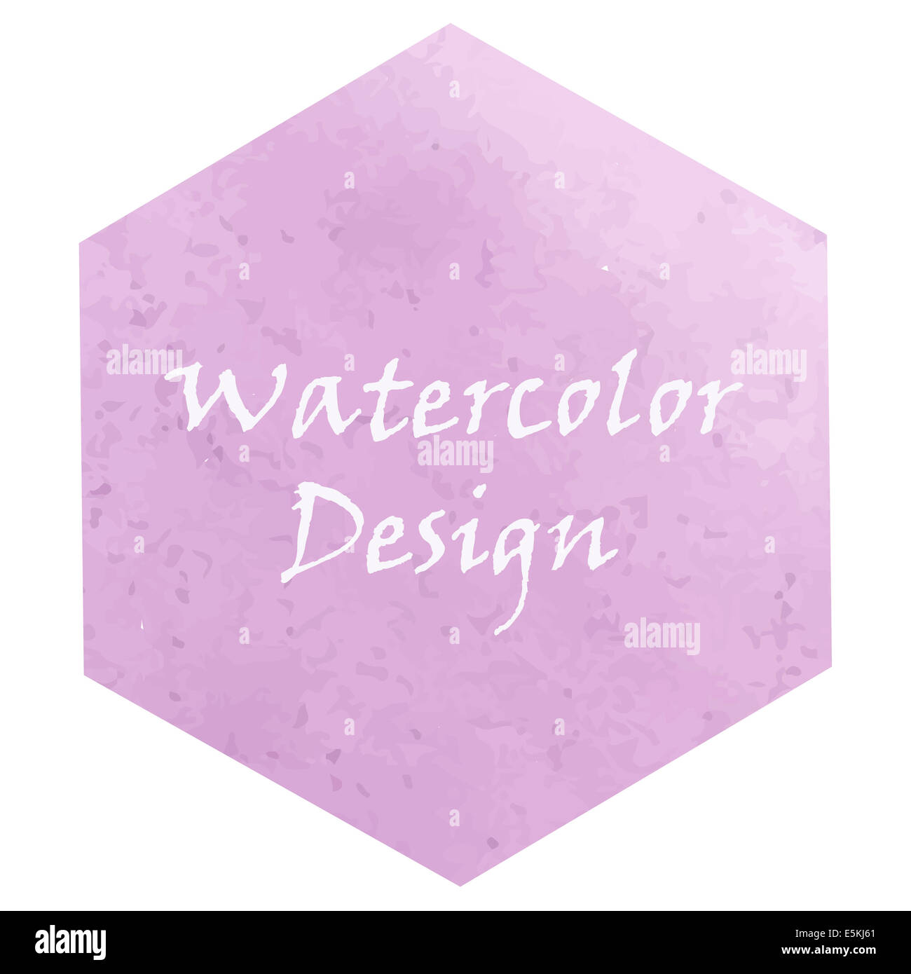 Watercolor hexagon background design Stock Photo - Alamy