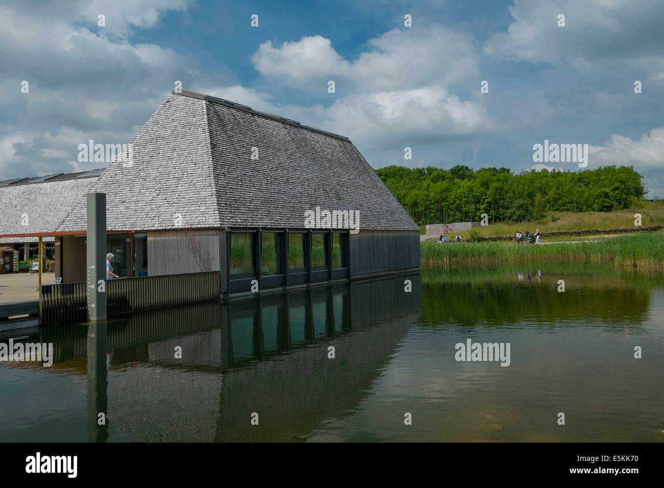 Brockholes floating nature reserve near Preston in Lancashire Stock ...