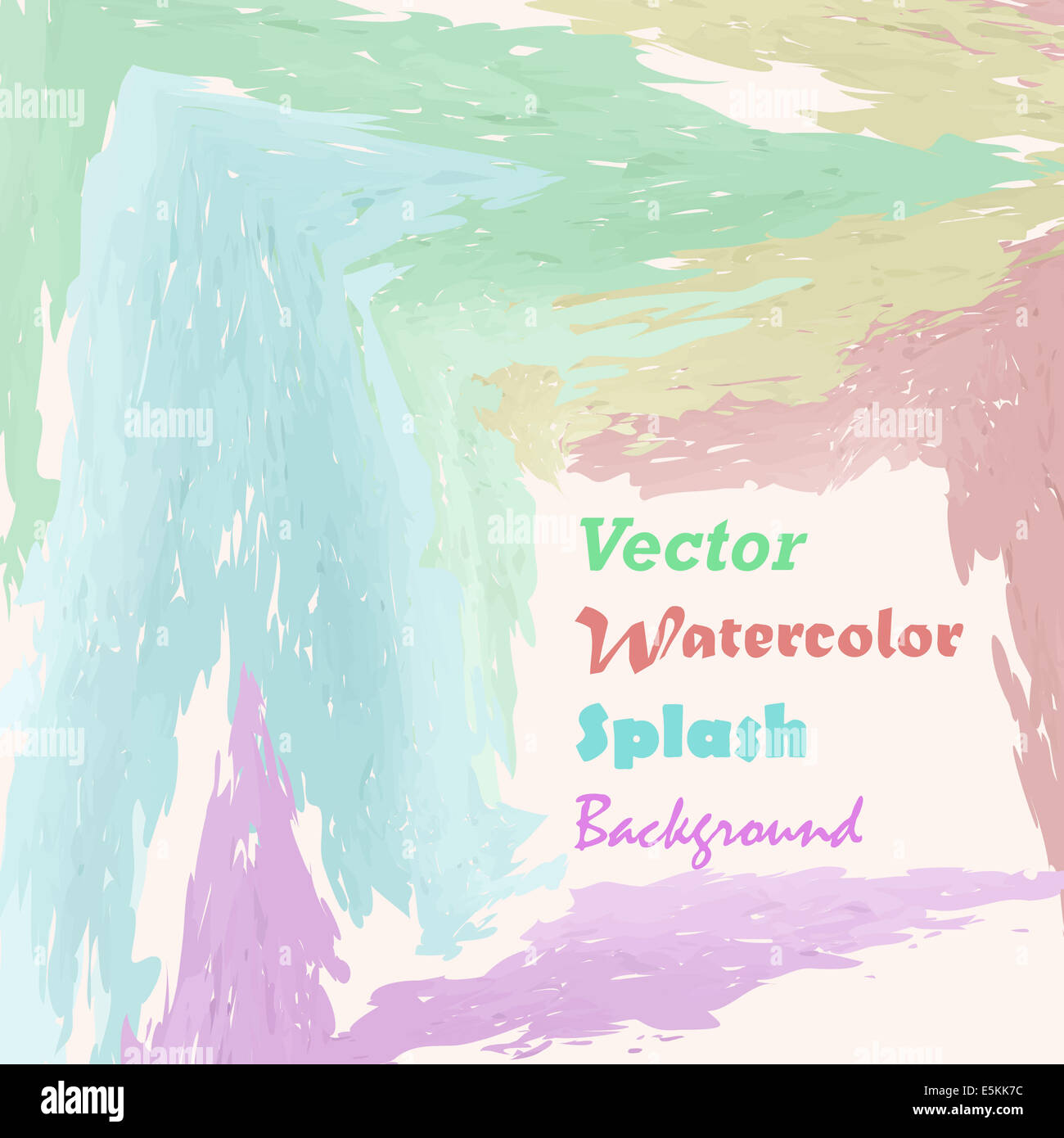 Watercolor splash background. Illustration made in a vector Stock Photo ...