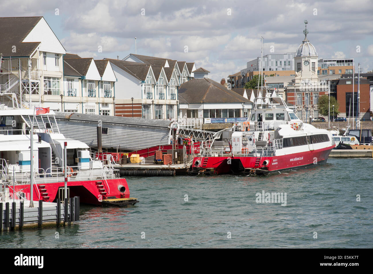Red jet catamaran hi-res stock photography and images - Alamy