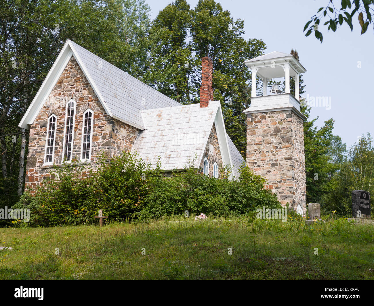Greer Mount Anglican Church. A small stone church in this isolated ...