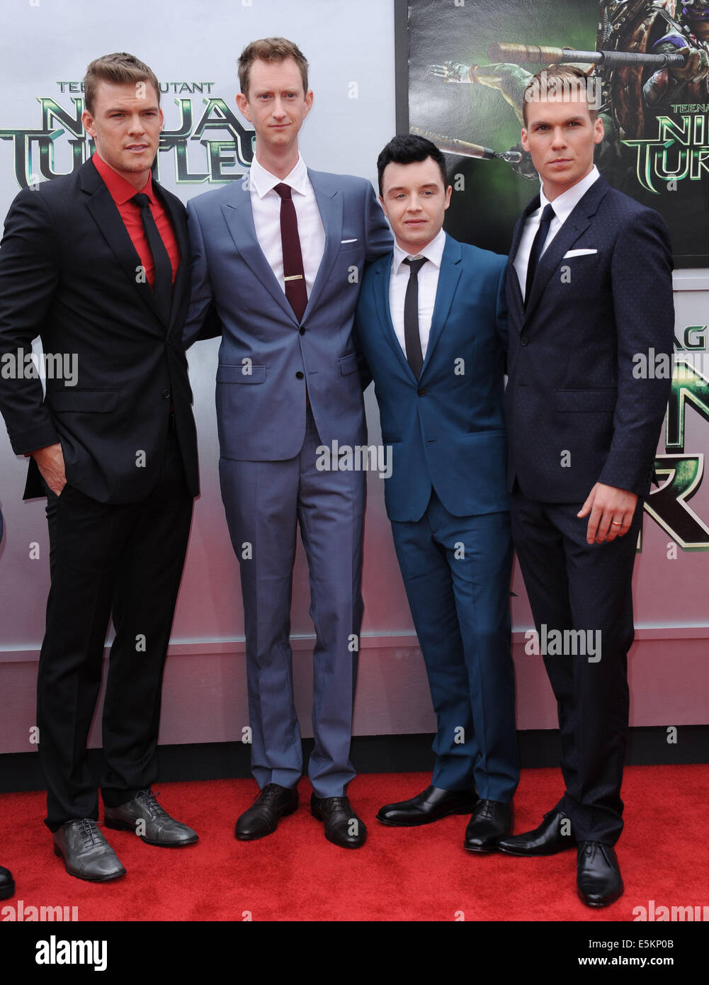 Los Angeles, California, USA. 3rd Aug, 2014. Alan Ritchson, Jeremy ...