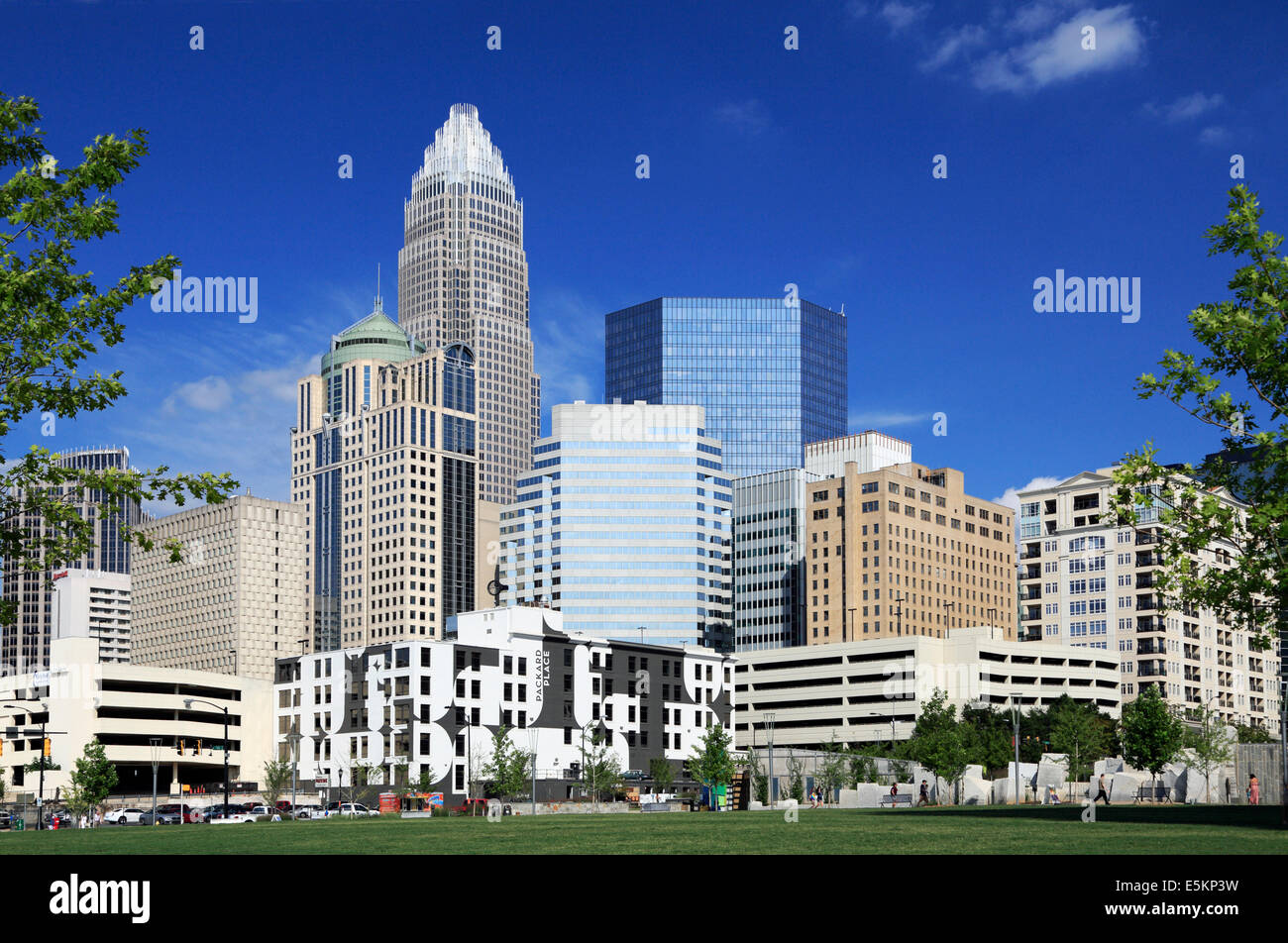 Charlotte, North Carolina, skyline Stock Photo - Alamy