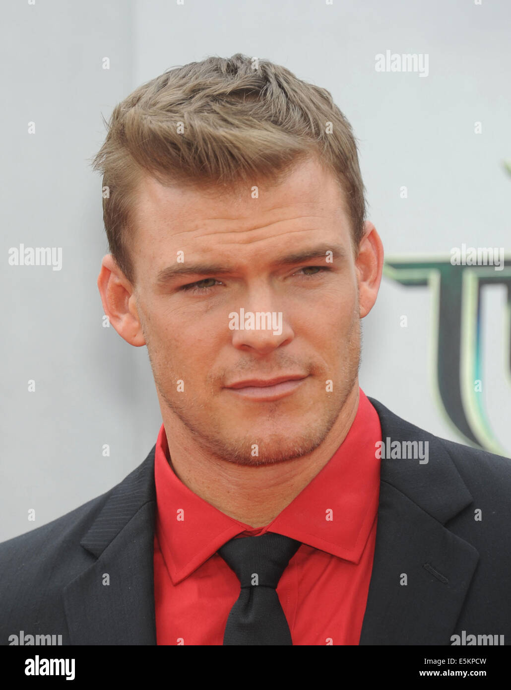Westwood, California, USA. 3rd Aug, 2014. Alan Ritchson arrives for the ...