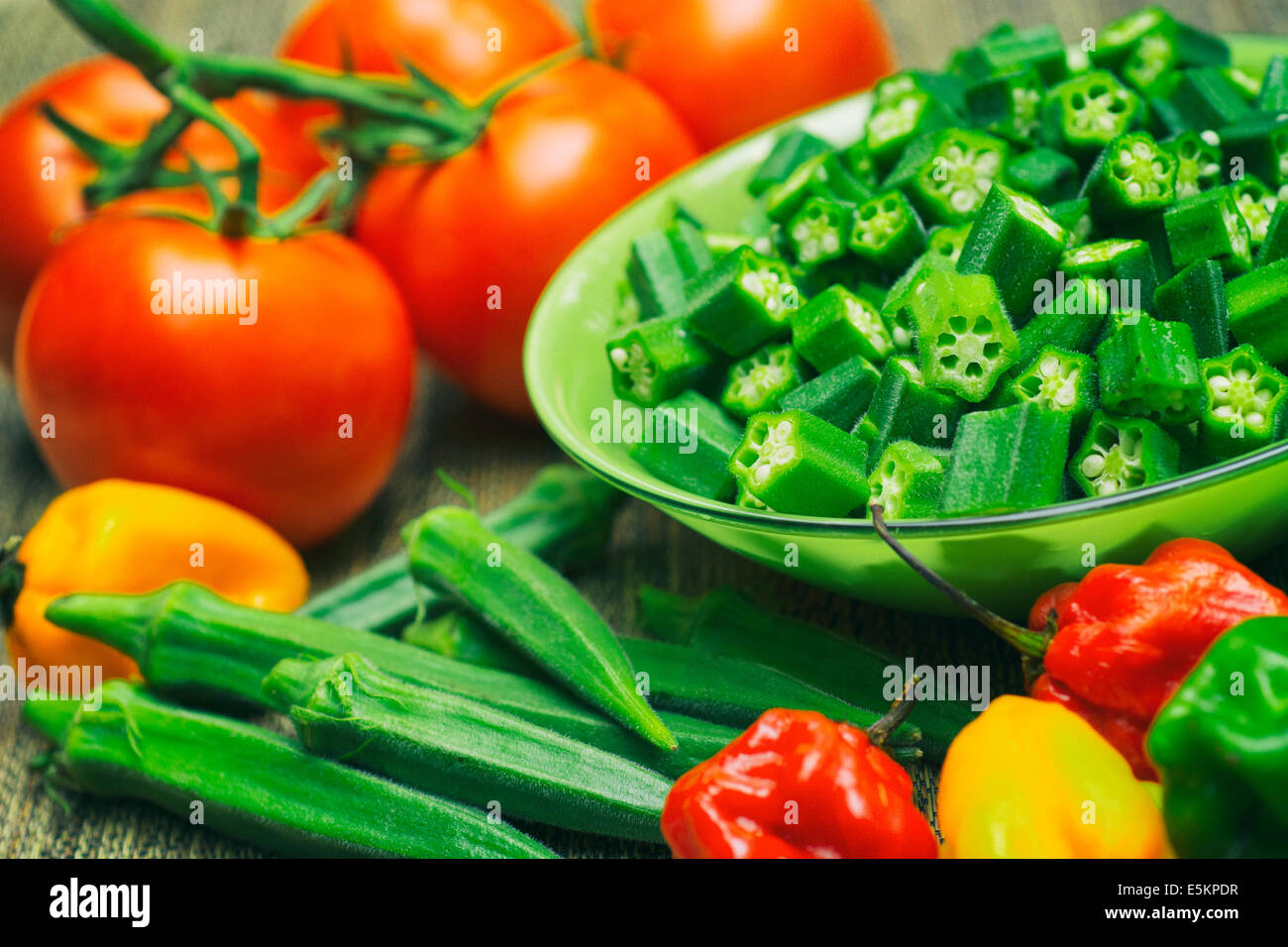 Okro pods hi-res stock photography and images - Alamy