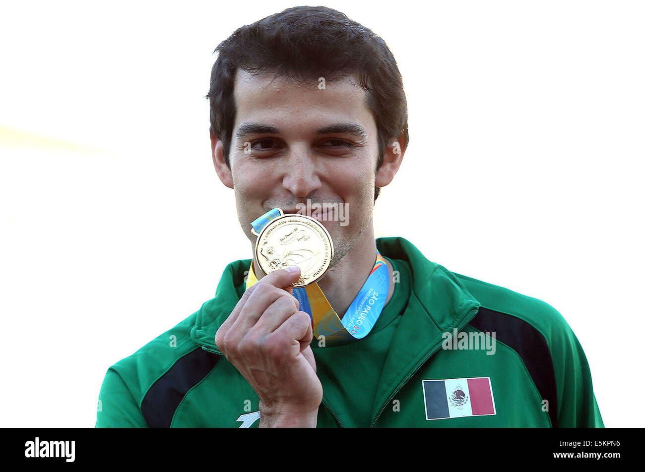 Sao Paulo. 3rd Aug, 2014. Edgar Alejandro Rivera of Mexico, poses ...