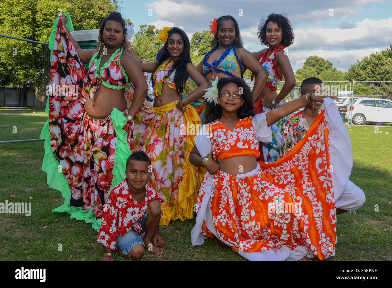 London, UK, 3rd August 2014 : Mauritian dancers preforms at the ...