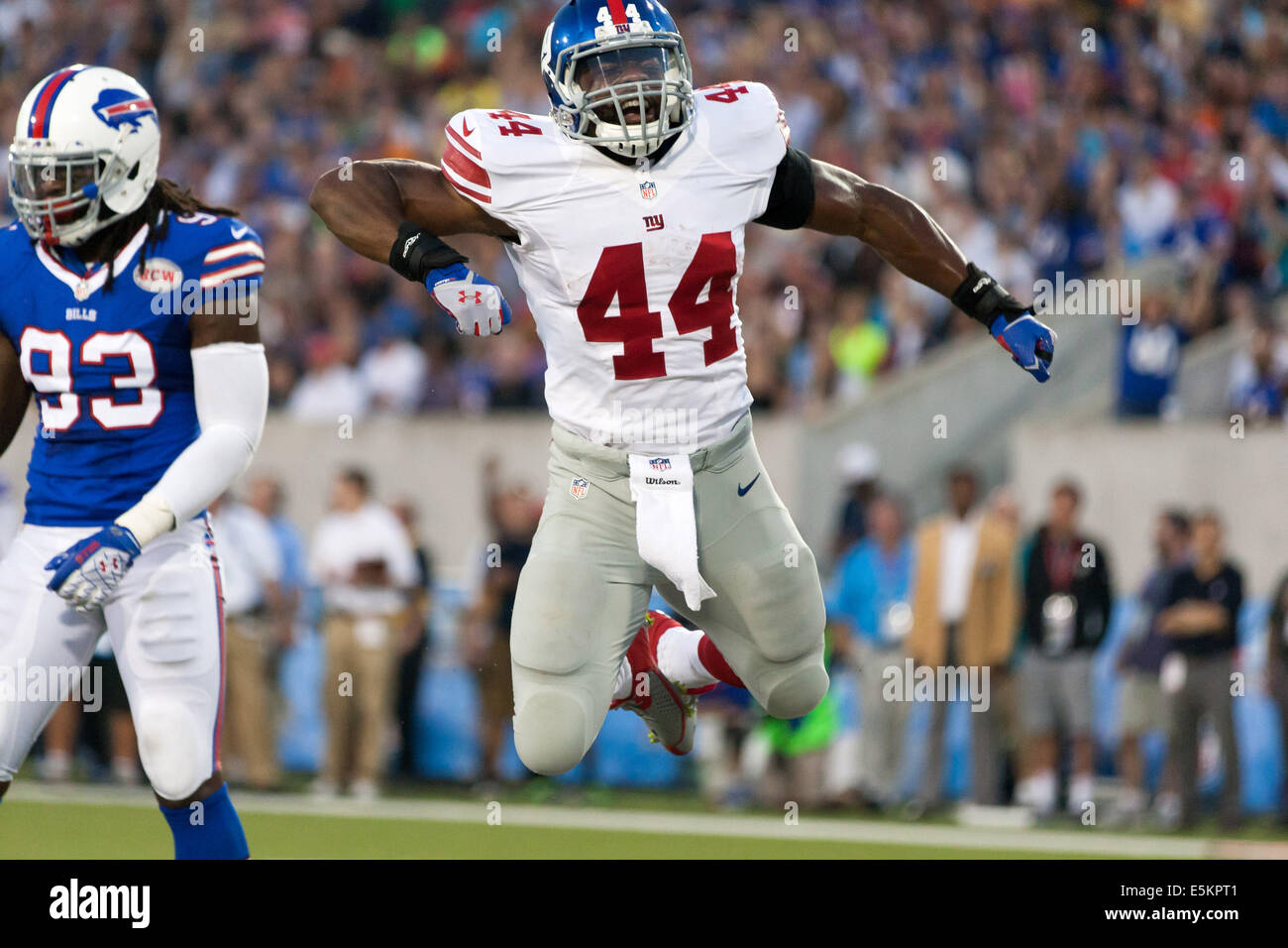 Canton, Ohio, USA. 3rd Aug, 2014. New York RB ANDRE WILLIAMS (44 ...