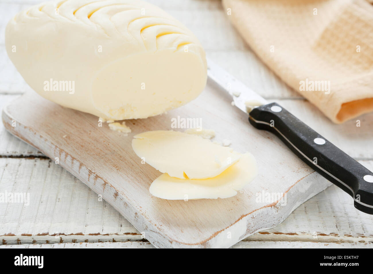 rustic butter on the board, food closeup Stock Photo - Alamy