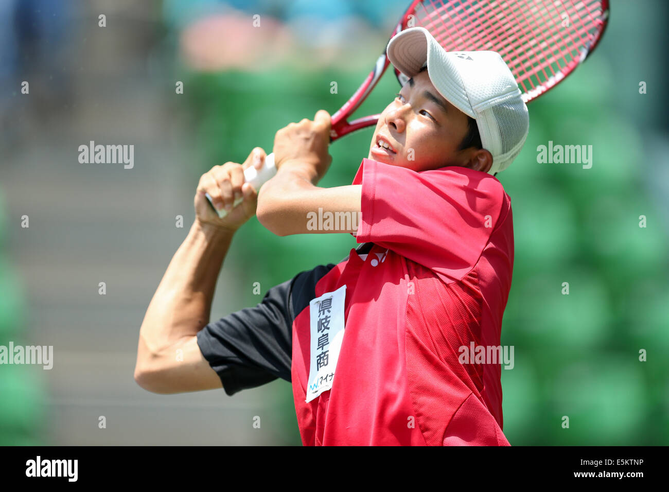Ariake Coliseum, Tokyo, Japan. 3rd Aug, 2014. Shinji Tanaka (Gifusyo ...