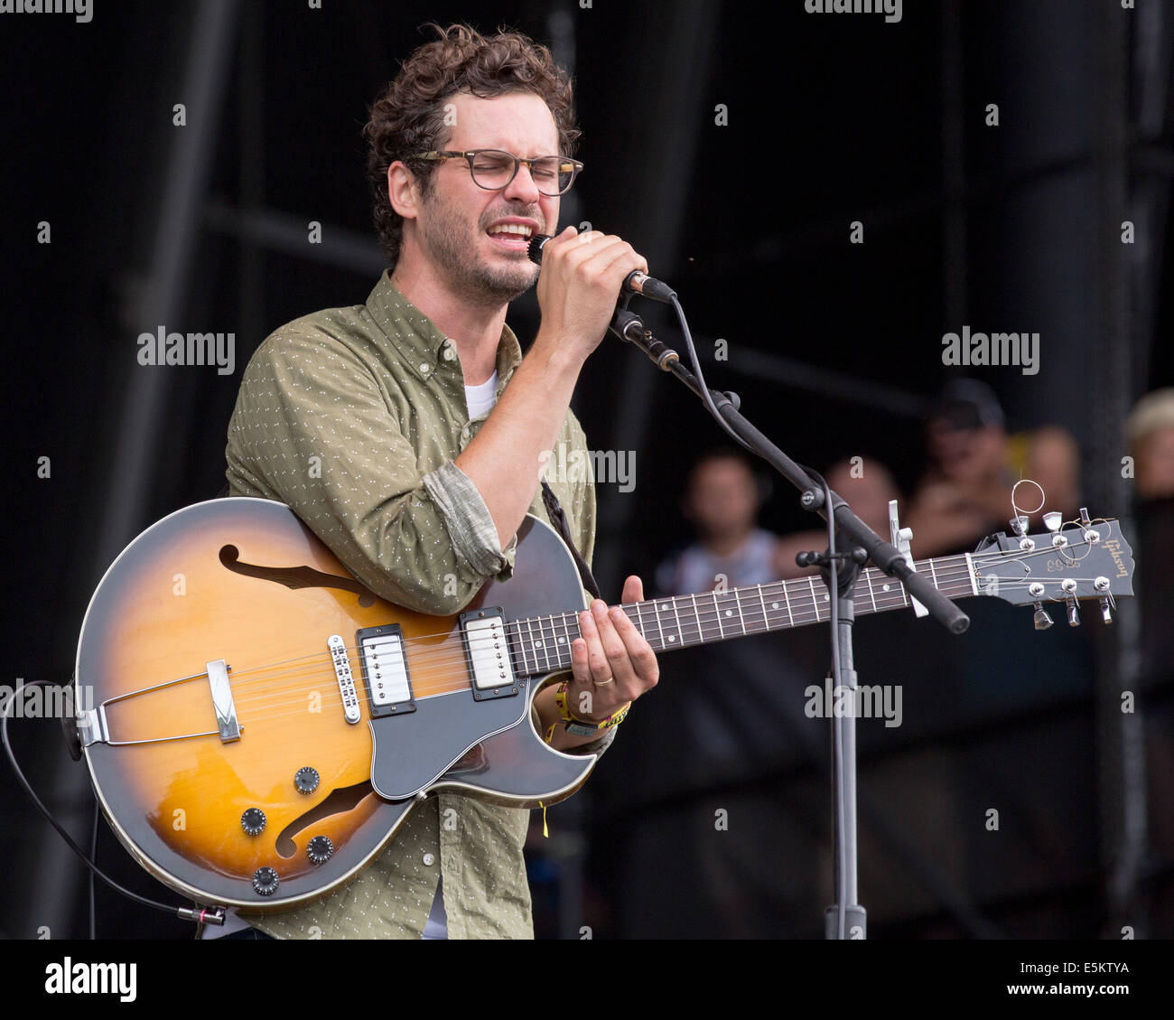 Chicago, Illinois, USA. 3rd Aug, 2014. Vocalist JAMES PETRALLI of the ...