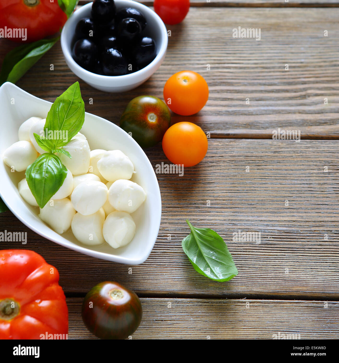 background with Italian ingredients, food Stock Photo - Alamy