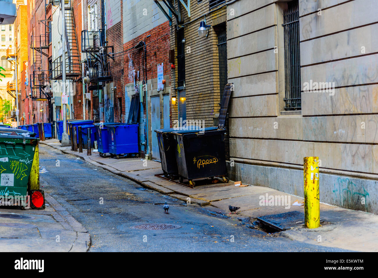 Dumpsters in an alley hi-res stock photography and images - Alamy