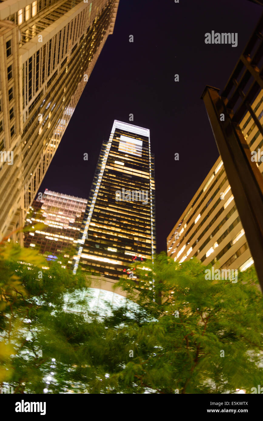 night streetscape in downtown Philadelphia Stock Photo - Alamy
